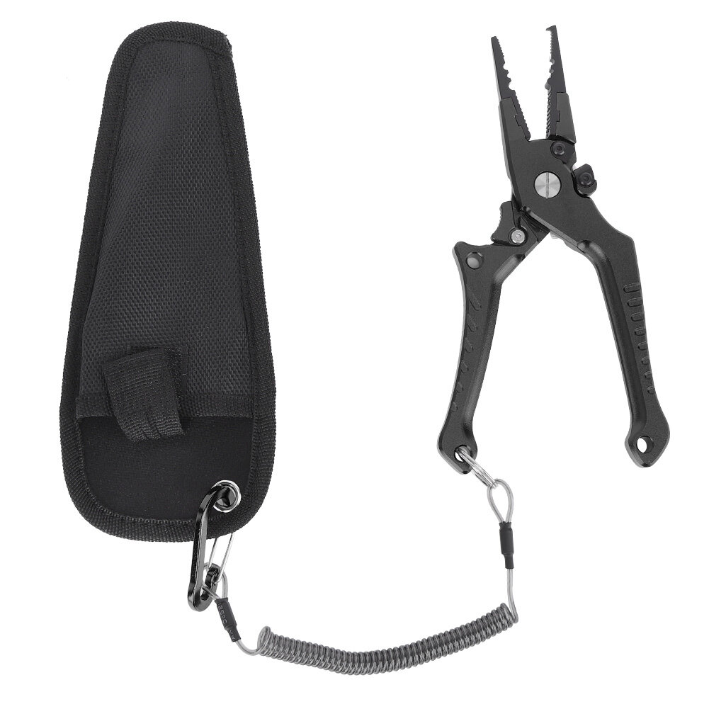 Самоблокирующиеся рыболовные клещи для ловли рыбы из алюминиевого сплава, черный набор