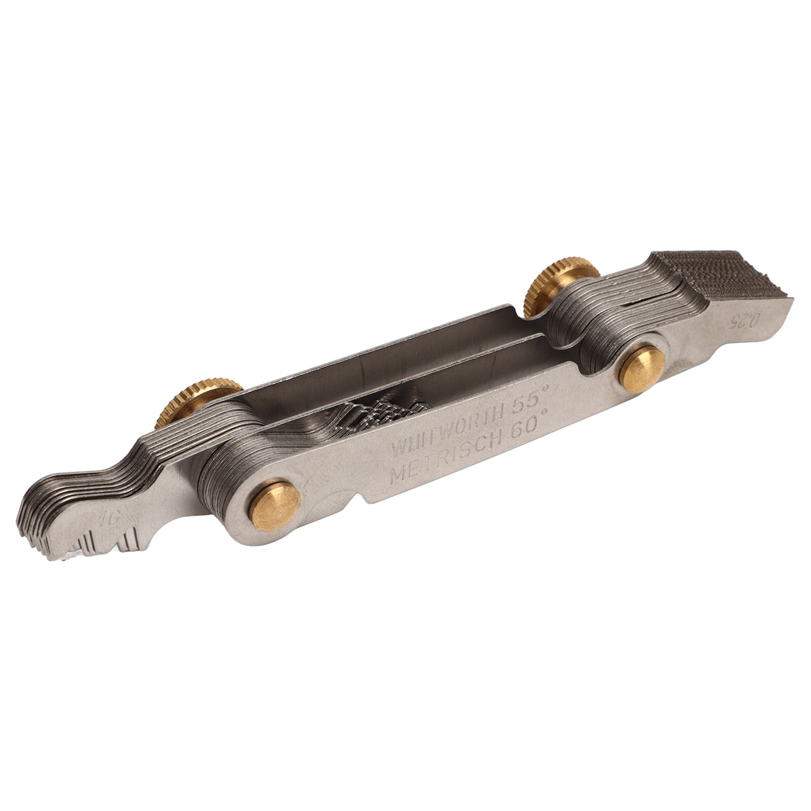 Нижний датчик 55 ° 60 ° 52 лезвия метрики Императорская измерение винта из нержавеющей стали