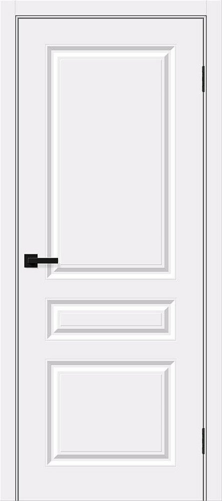 BRAVO Межкомнатная дверь 200*60, Скинни-14, White Pro , Винил 200*60 White Pro