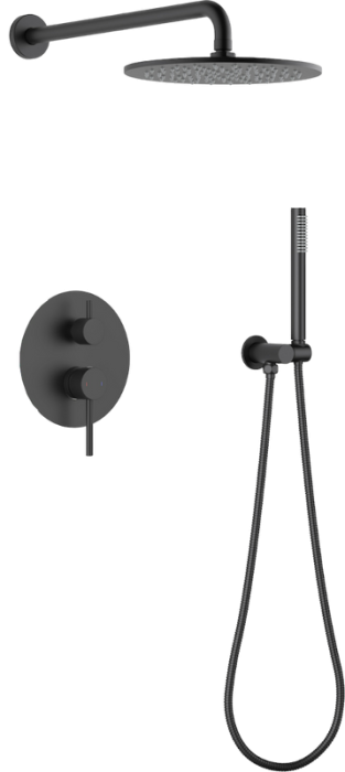 Душевой комплект Timo Saona SX-2369/03SM, С внутренней частью, черный