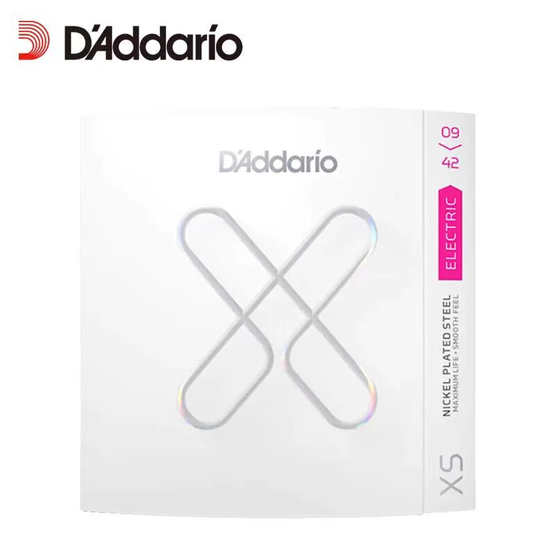 Электрические гитарные струны D'Addario XSE0942 Покрытые никелем, легкий калибр, премиум защита от коррозии