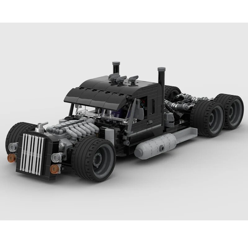 552 шт. новые строительные блоки грузовика MOC, модель шоссейного трактора, сделай сам, креативные развивающие детские строительные блоки, подарок