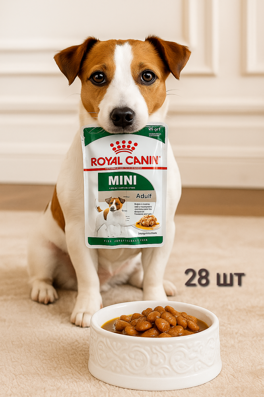 Влажный корм Royal Canin Mini Adult для взрослых собак мелких пород, 28 шт по 85г