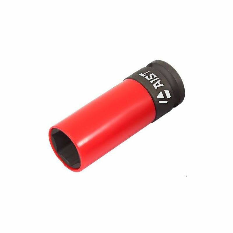 Головка ударная глубокая 21 мм 1/2" 6-гр. для шиномонтажа литых колесных дисков (болтов и гаек) тонкостенная с пластиковой защитой AIST 4512121P