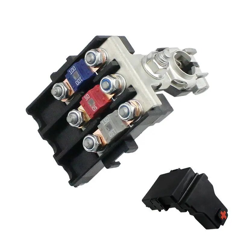 12 В 24 В Автомобиль Грузовик RV Положительный аккумулятор Модифицированный 2 3 4 5-позиционный блок предохранителей в сборе с предохранителем ANS AFS Автомобильный держатель предохранителя 3way