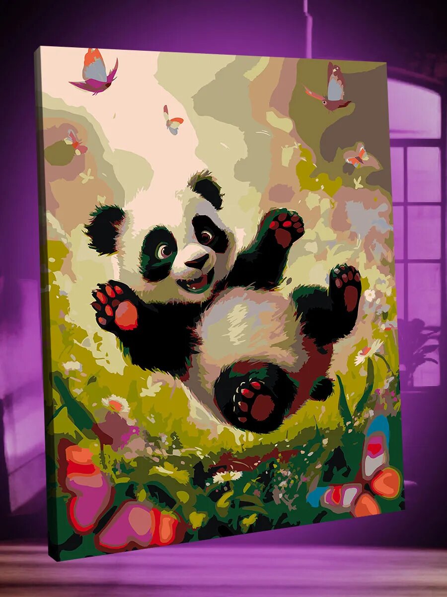 Картина по номерам Панда