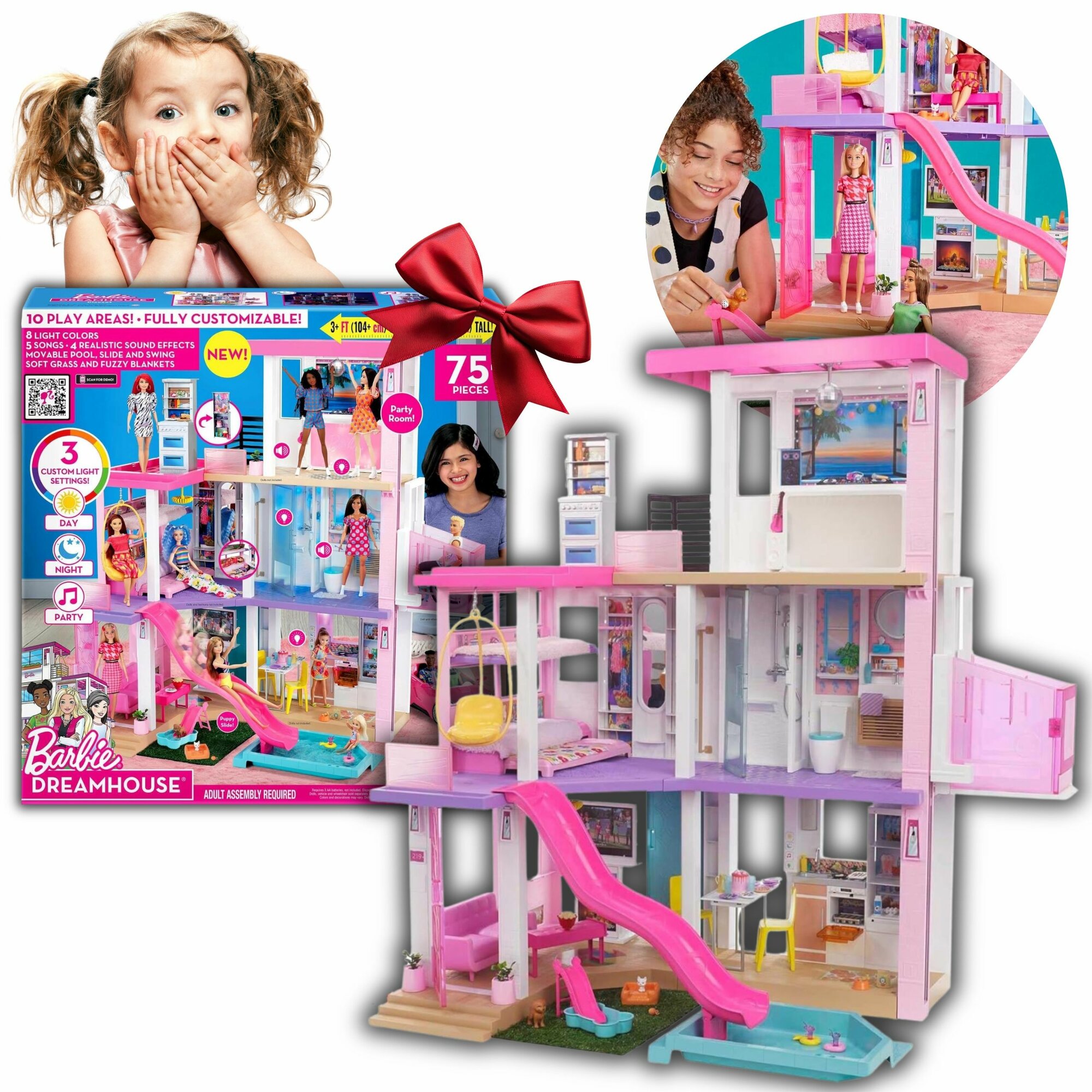 Кукольный домик Barbie Dreamhouse DELUXE - Вилла с с лифтом, бассейном и аксессуарами - Барби GRG93