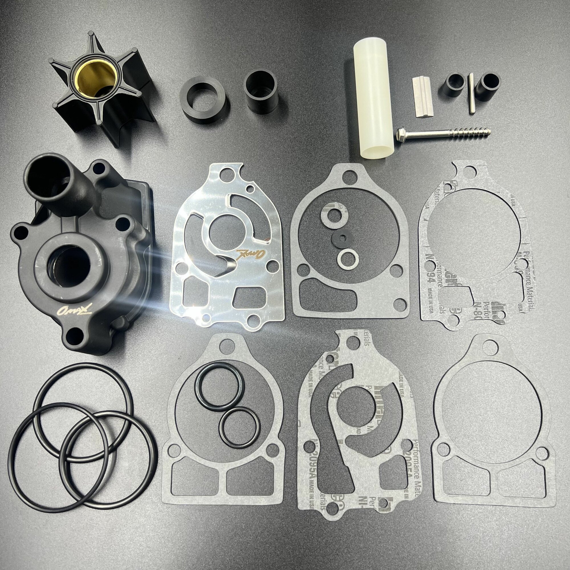 Ремкомплект помпы охлаждения Mercuiser/Mercury (Omax), OEM: 46-42579A4; 46-96148A5; 46-73804A3; 96148Q8; 46-96148A8