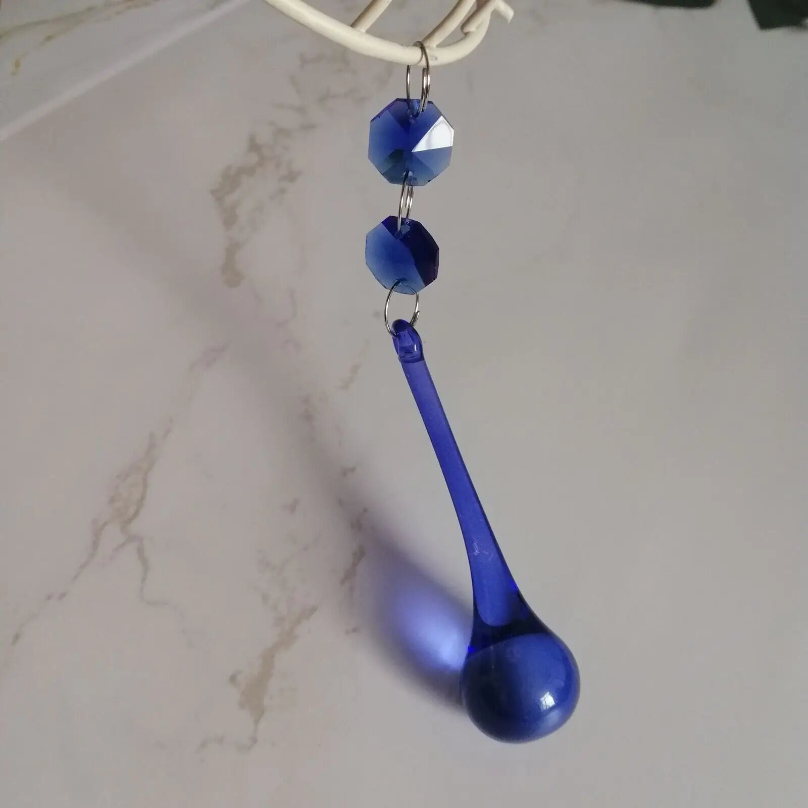 Хрустальные подвески-призмы Camal 5 шт. Синий, Blue