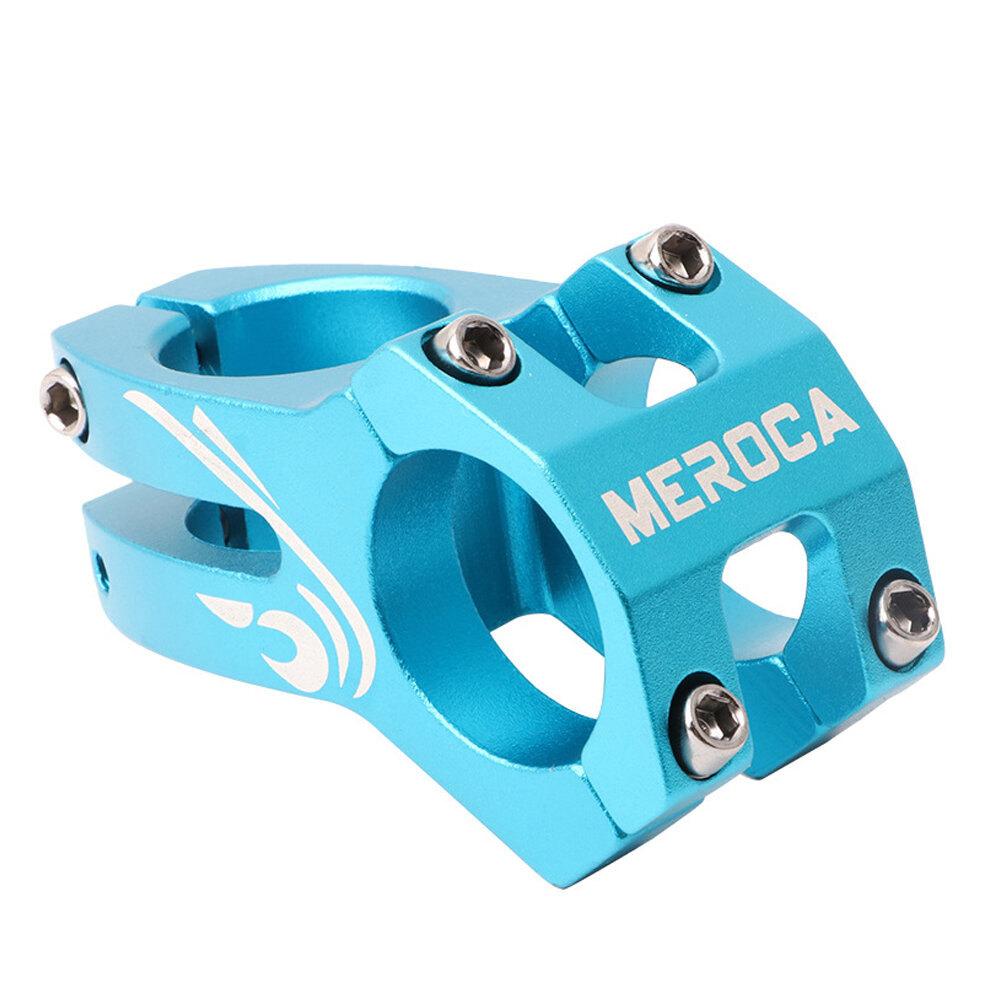 MEROCA Стебель для велосипеда MTB Износостойкий Стебель руля велосипеда 31.8мм Регулируемый Алюминиевый Короткий Стебель руля велосипеда Длина 45мм Для рулей 31.8мм и вилок 28.6мм Черный Красный Синий Золотой Зеленый 1шт