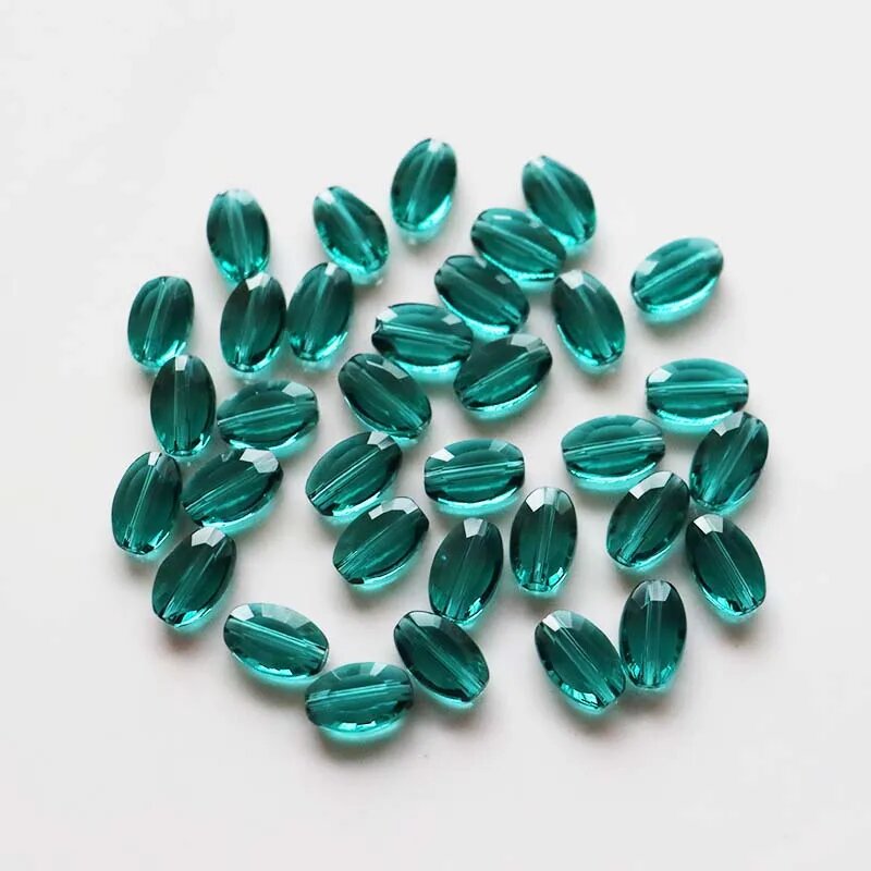 Хрустальные бусины indicolite 9x6 мм, 50 шт.