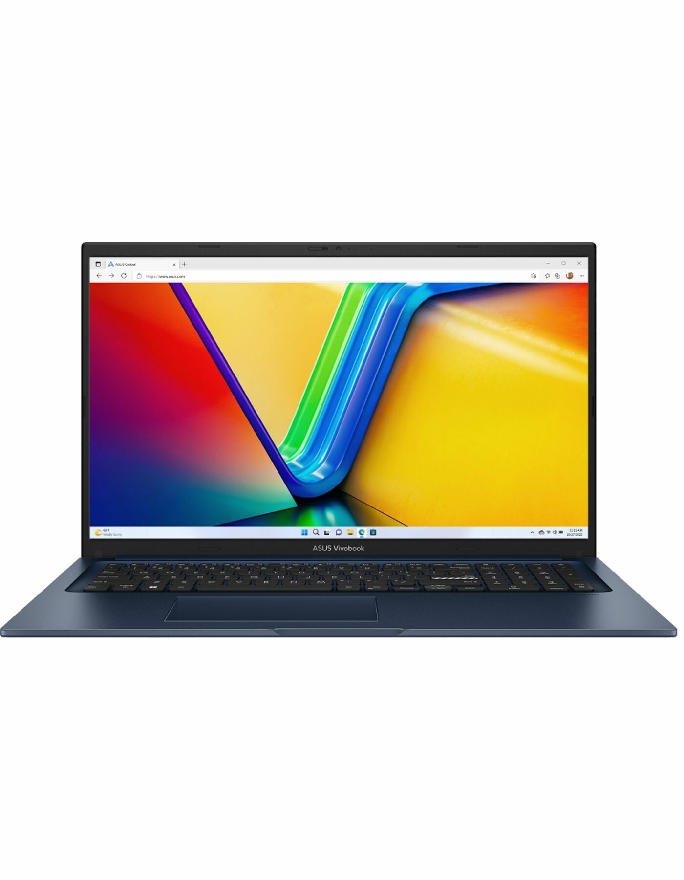 Ноутбук ASUS VivoBook 17 X1704VA-AU880 (90NB13X2-M00BN0), 17.3" IPS, Intel Core 5 120U, 16 ГБ, 512 ГБ SSD, синий