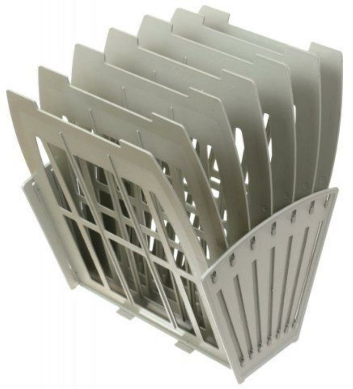 Лоток универсальный для бумаг Эсир 6 отделений, серый пластик