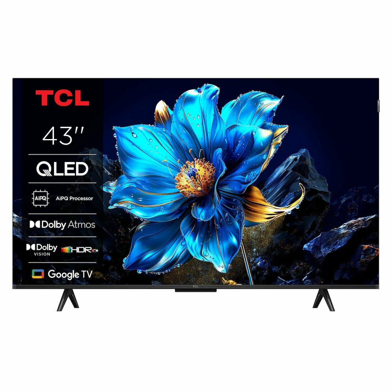 Телевизор TCL 43QLED780K, 43" (109 см), 3840х2160, HDR10+/Dolby Vision/Google TV