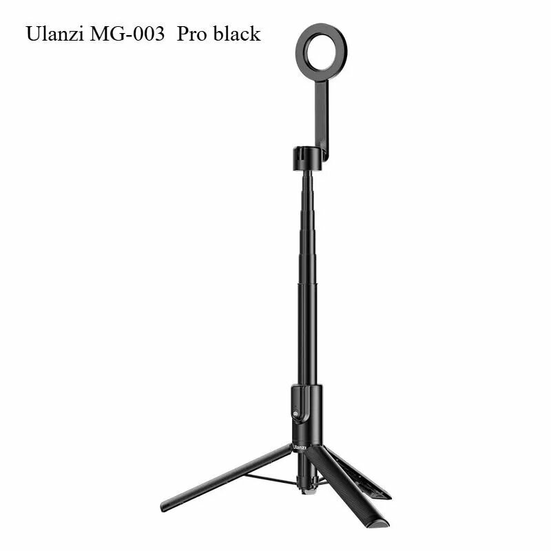 Ulanzi MG-003 Pro black Магнитный штатив для селфи-палки для телефона 1,36 м, выдвижной штатив для селфи для iPhone 15 14 13 12, прямая трансляция видеоблога