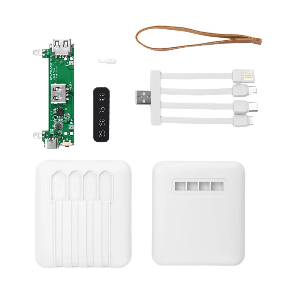 Портативное зарядное устройство Power Bank, Белый