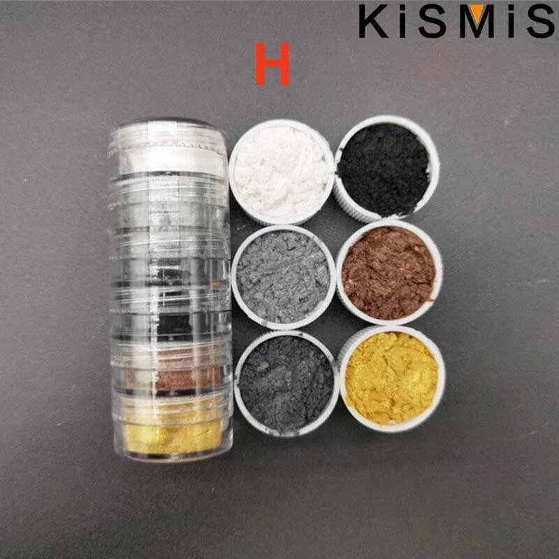 Набор перламутровых пигментов для эпоксидной смолы 1Set 6Pcs ( H )