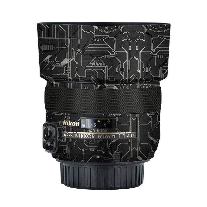 3M Nikon AF-S 50mm f/1.4G Фильм для защиты объектива - Циркуит Темно-Золотой для объектива камеры