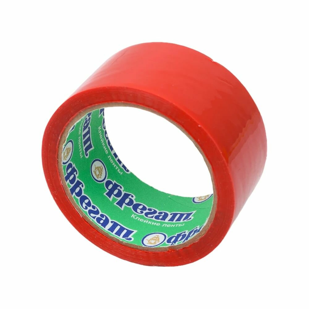 Упаковочная лента Фрегат 48 мм х 50 м, 43 мкм, красная СЦ4850К