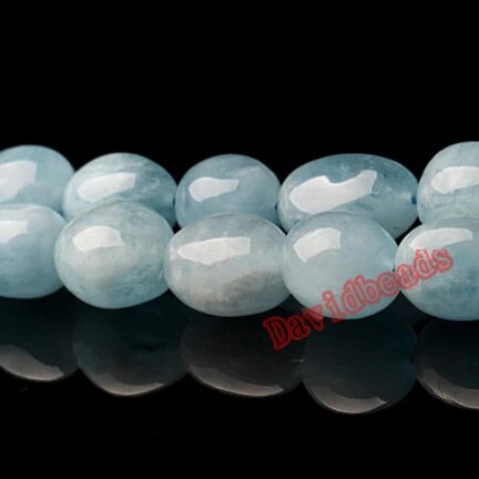 Бусины из оникса MOON BEADS 8-10 мм Sea blue treasure
