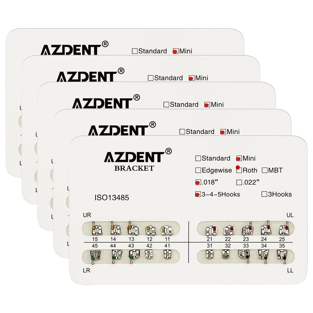 Брекеты AZDENT Mini Roth 018 HK 3-4-5