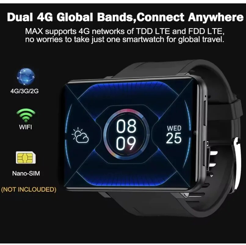 Смарт-часы DM100 4G Black 3G/32G — фото 1