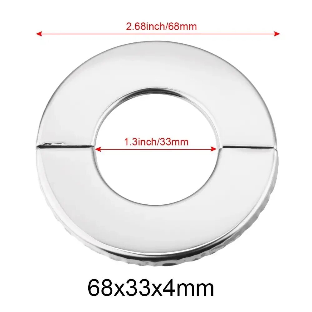 Крышка для смесителя из нержавеющей стали 68x33x4mm