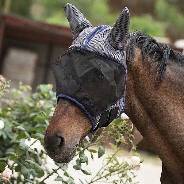 Маска антимоскитная для лошади AIR MAX серый Pony