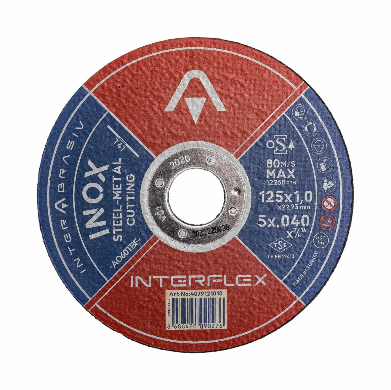 Круг отрезной по нержавеющей стали Inox 125х1х22.23 мм Interflex 4687202817931