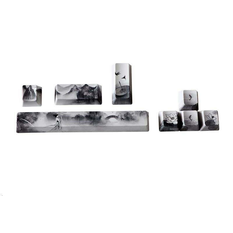 8-клавишные PBT кейкапы с пятисторонней сублимацией OEM профиль 6.25 пробел, 3