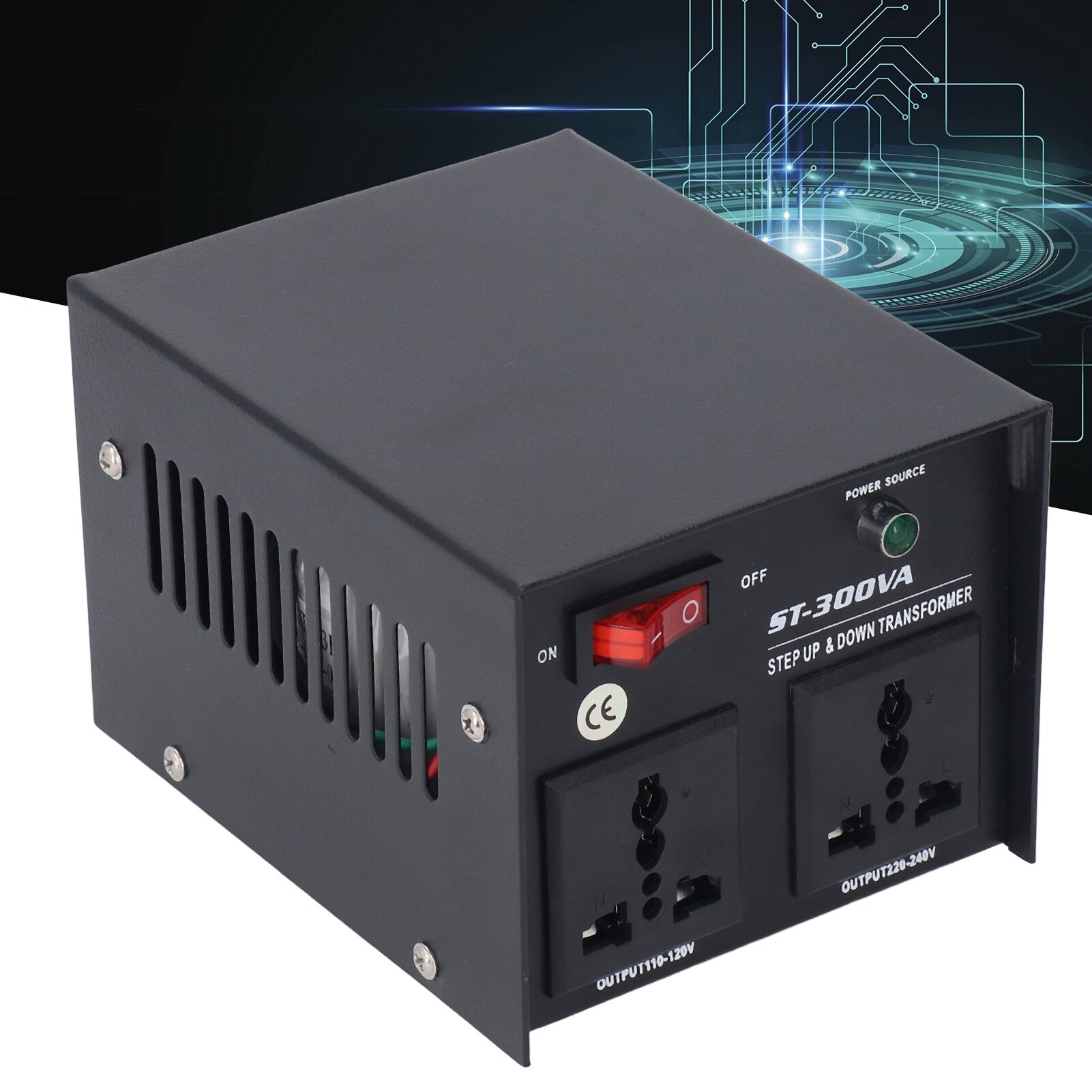 Повышающий понижающий трансформатор, 300 Вт, сверхмощный преобразователь напряжения, выход 110 В/220 В, выход 110 В 120 В/220 В 240 В, регулируемый вход, вилка стандарта Австралии