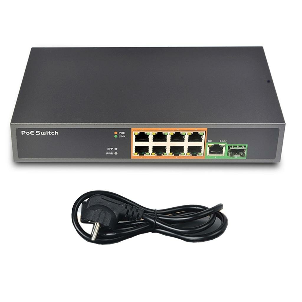 10-портовый управляемый коммутатор PoE