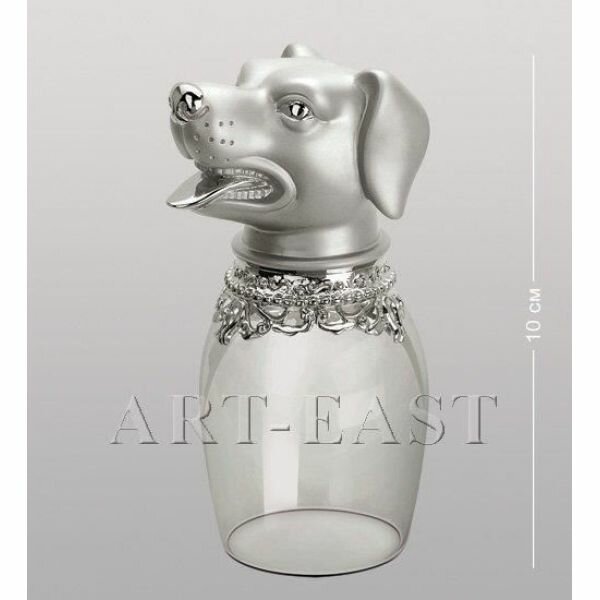 Хот-шот бол. сереб. Символ Года -Собака A941732 разностор, Сплав, стекло