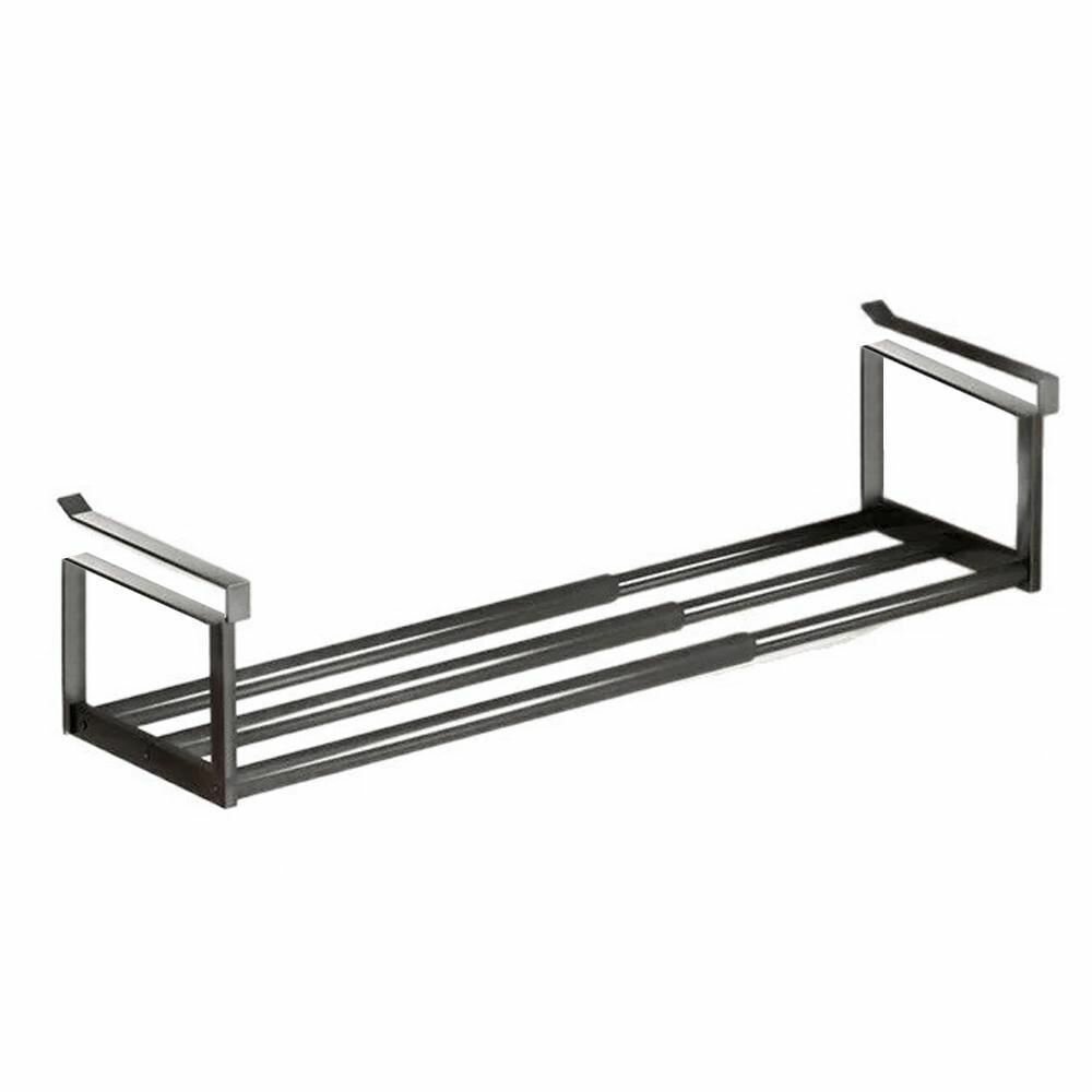 Раздвижной органайзер для обуви, подвесная полка под шкаф, выдвижная этажерка для хранения обуви, экономия пространства