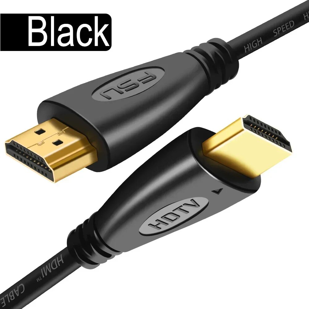 Кабель HDMI-совместимый, видеокабели, позолоченные, 1.4, 4K, 1080P, 3D кабель для HDTV, сплиттер, переключатель, 0.5м, 1м, 1.5м, 2м, 3м, 5м, 10м