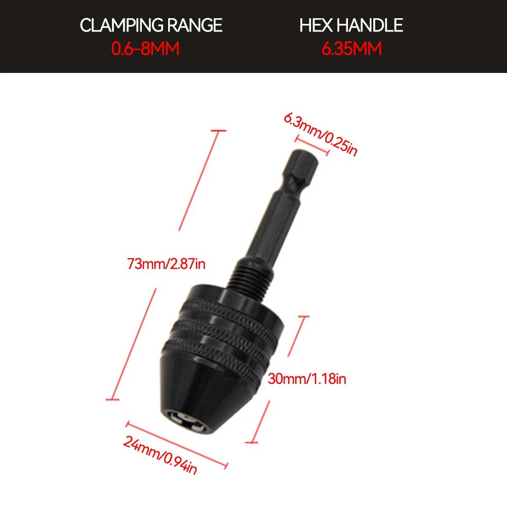 Мини патрон для дрели 0,3-6,5 мм 0.6-8mm