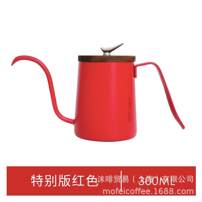 Миниатюрный портативный кофейник Airflow Coffee Dovetail для ручного заваривания с тонким длинным носиком из нержавеющей стали.