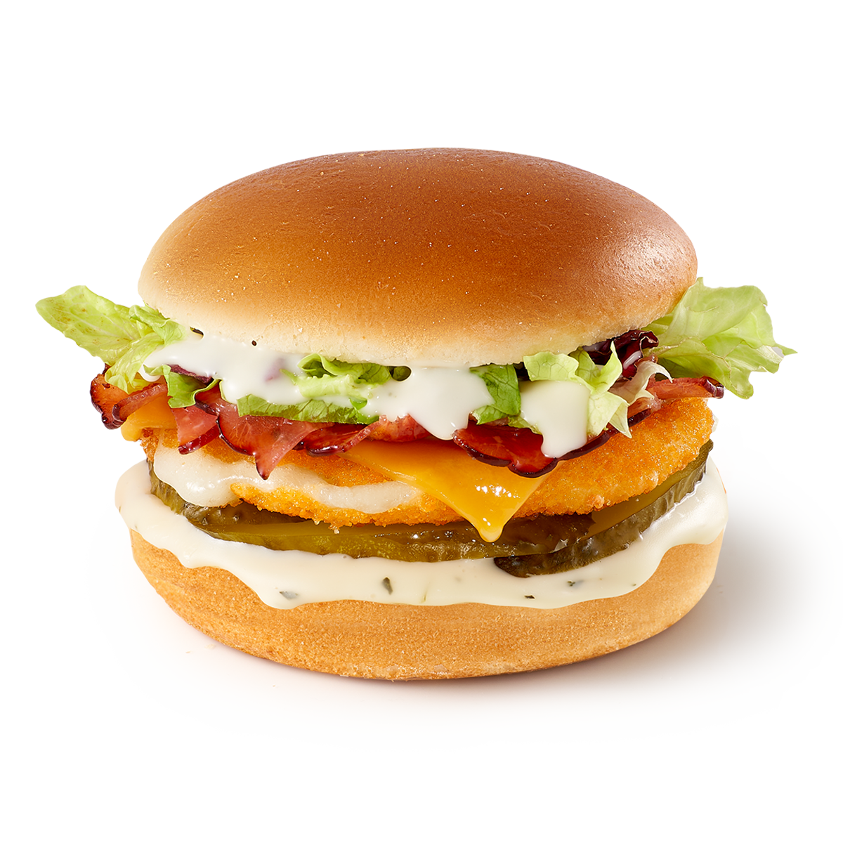 Бургер "Есть Горячее" Блю Чиз, с беконом, сырная котлета, 190 г