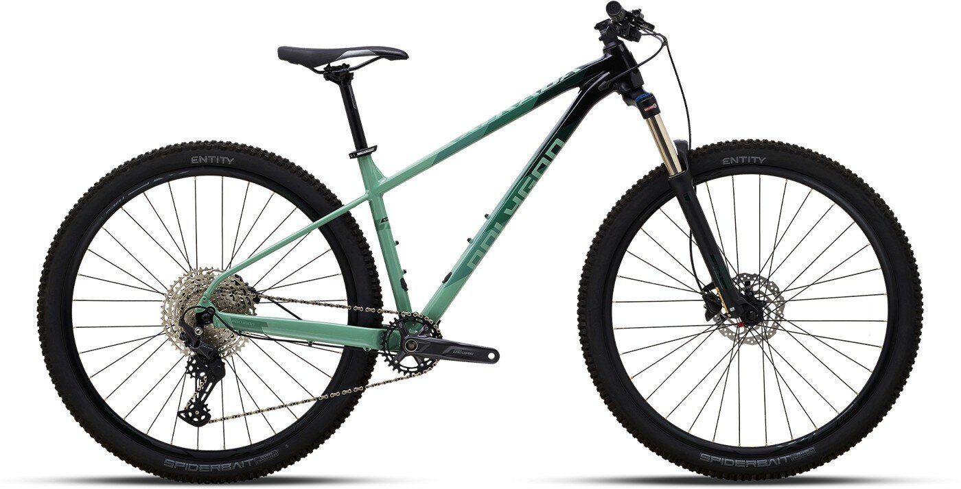 Велосипед горный Polygon Xtrada 6 29 (2023), рама XL, цвет Зеленый-черный