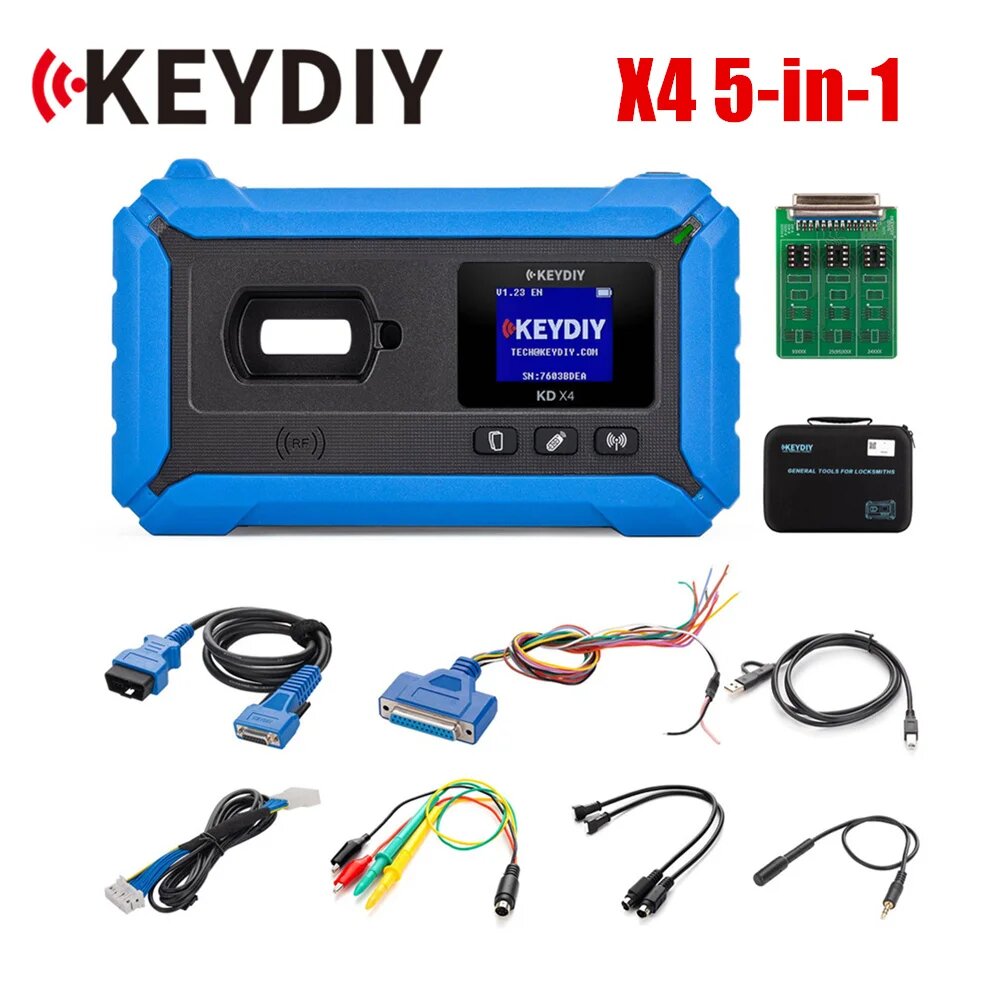 KEYDIY KD-X4 Программатор ключей 5-в-1 объединяет KD Max, KD Mate и KD Mini Prog поддерживает MQB MLB BMW BDC2 BDC3 IMMO