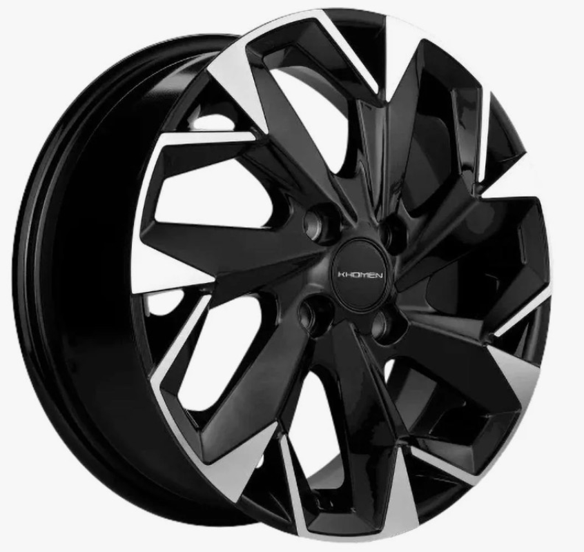Диск колесный Khomen Wheels KHW1508 (Rio-Solaris) 6,0x15 4x100 Dia54.1 ET46 цвет Black-FP