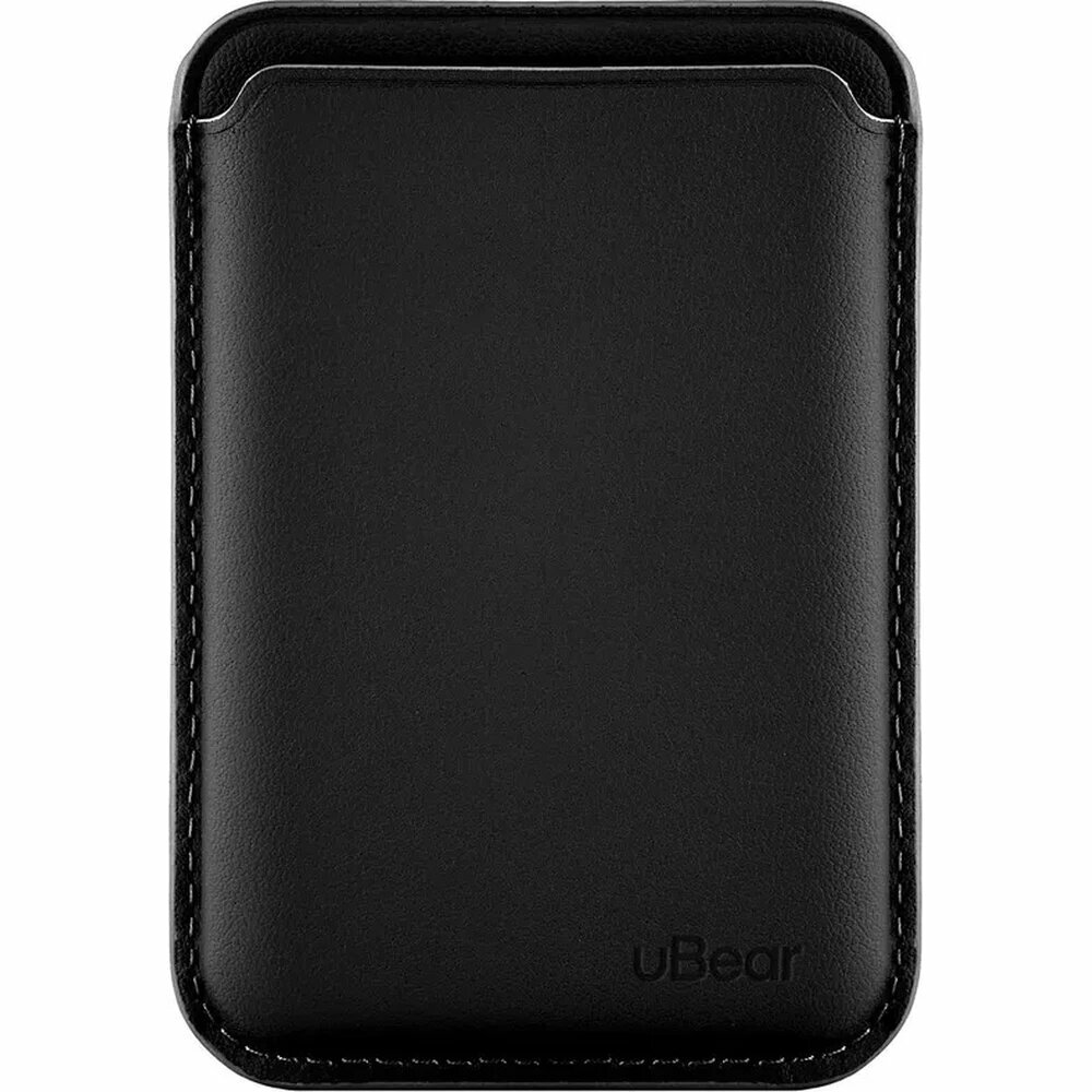 Чехол защитный uBear Leather Shell Case , кардхолдер, натуральная кожа, чёрный
