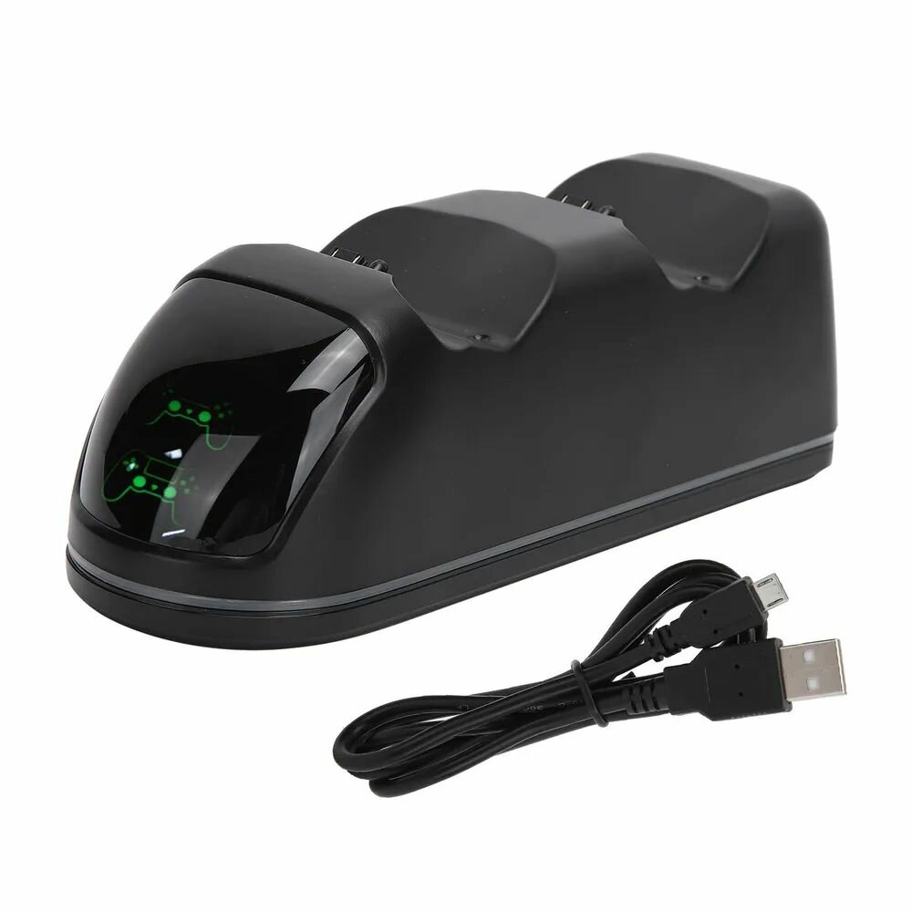 Быстрая зарядная станция для геймпадов с индикацией и подсветкой Sony Playstation 4 PS4 Dualshock