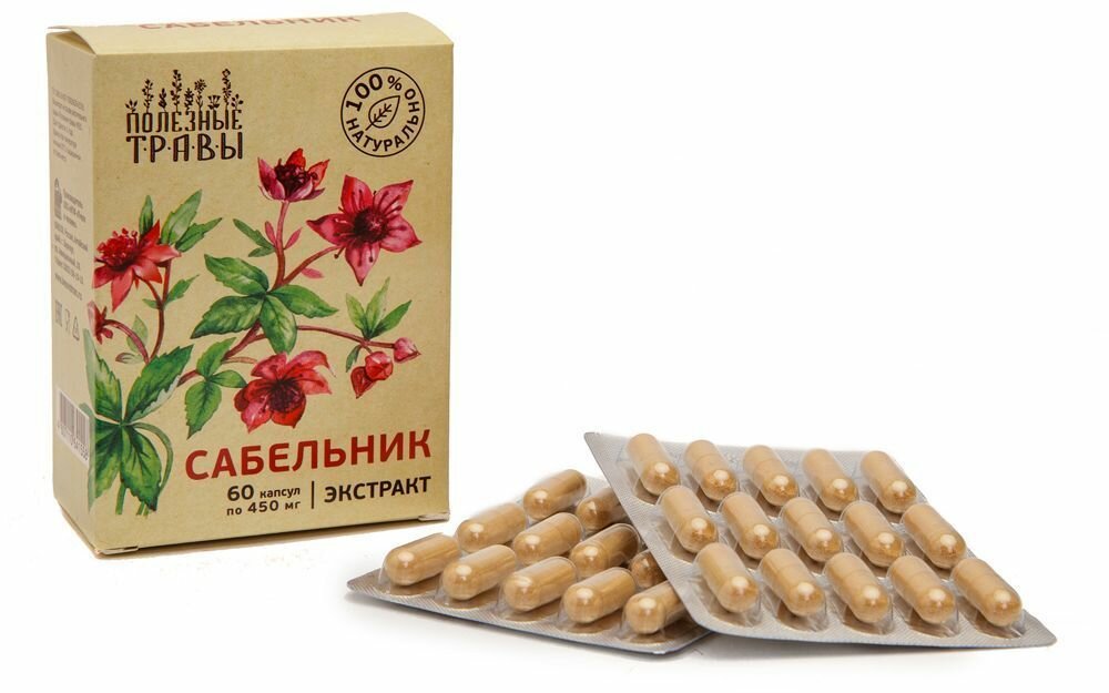 Биологически активная добавка Пчела и человек сабельник растительный экстракт, 60 капсул