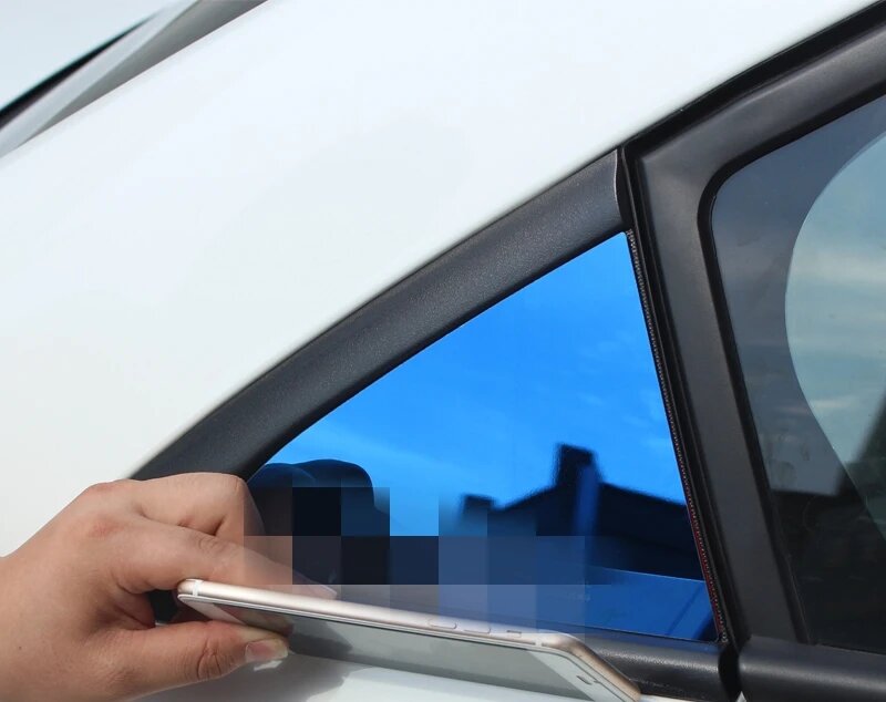 Стайлинг Chevrolet Cruze 2009-2015, треугольная наклейка Blue