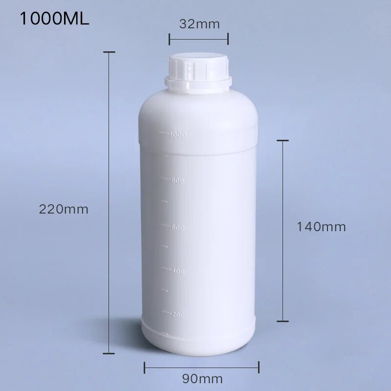 Пластиковые бутылки HDPE 100-1000 мл 1000ml with scale 1
