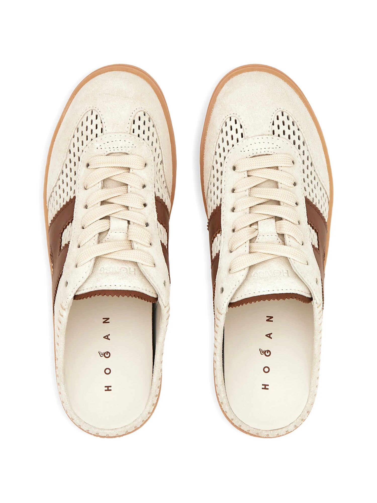 Мюли Hogan Cool perforated sneaker mules, размер 36 EU, разноцветный — фото 1
