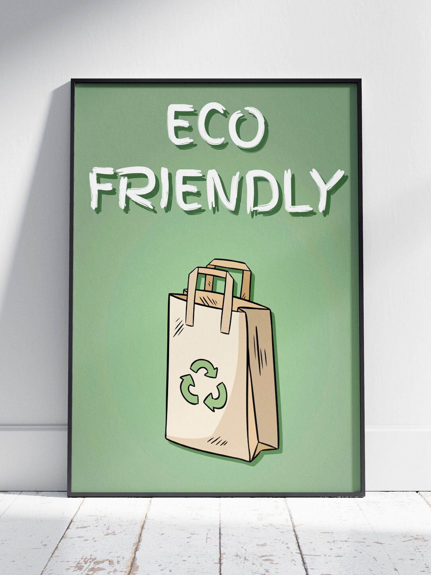 Плакат на стену для интерьера Эко Дизайн (Eco Design 11) - Постер по экологичному стилю формата A4 (21x30 см)