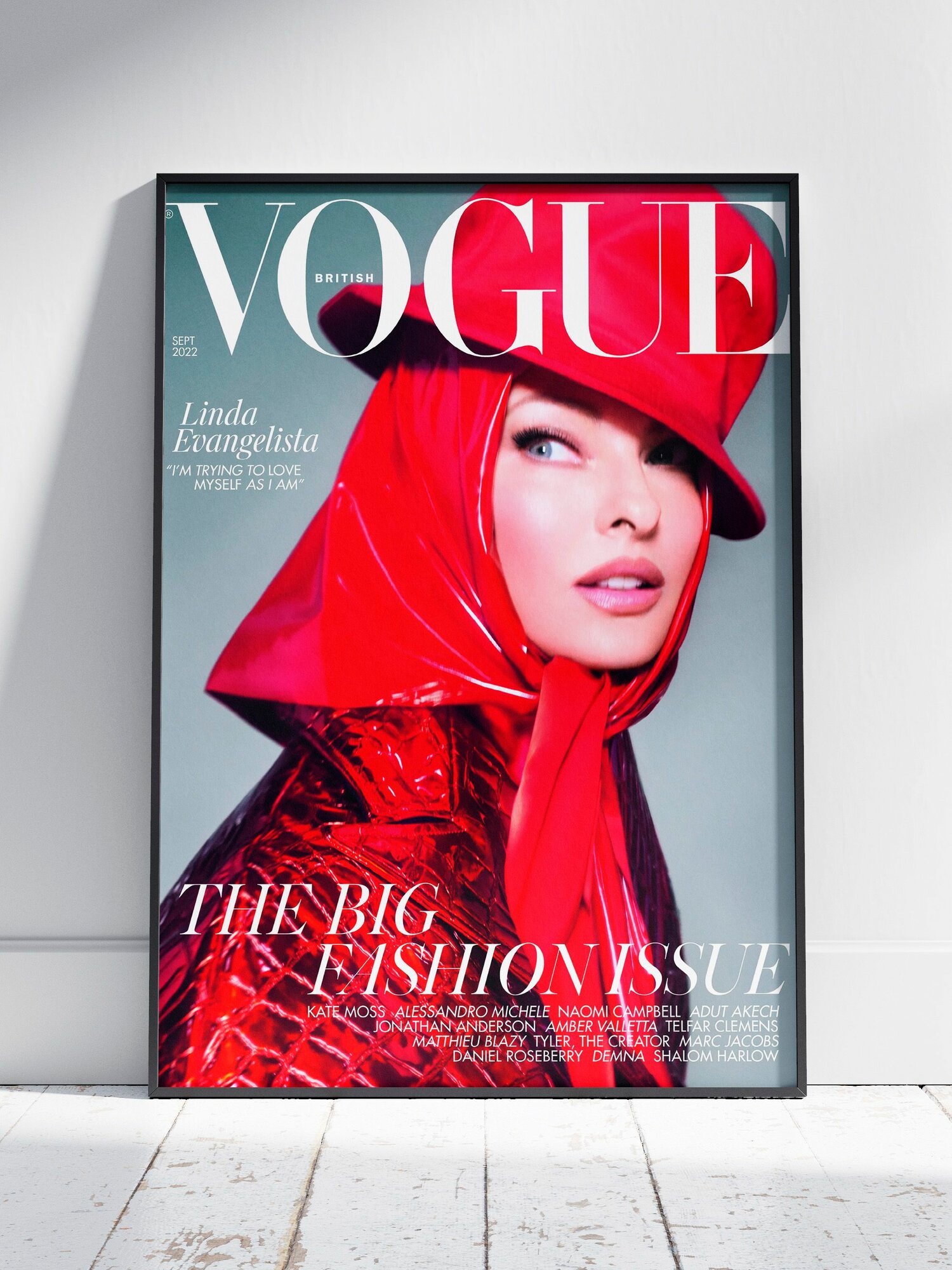 Плакат на стену для интерьера Линда Евангелиста (Linda Evangelista 33) - Постер по модели, бренду и моде формата A4 (21x30 см)