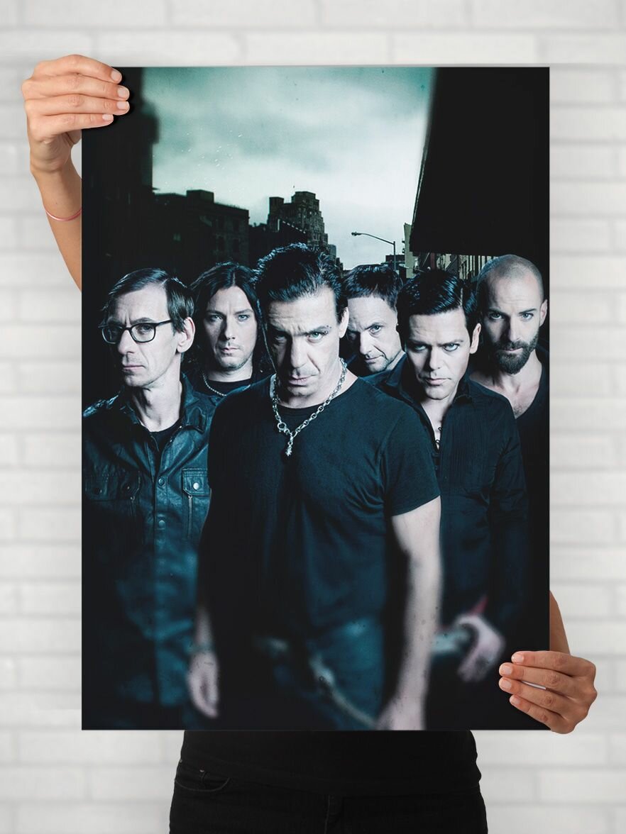 Плакат на стену для интерьера Rammstein (Рамштайн 14) - Постер по музыке и артисту формата A1 (61x84 см)